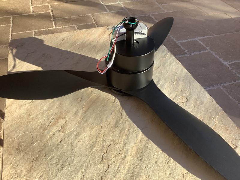 Breezary Non-Light 72-in White with White Blades Ceiling Fan Without ...