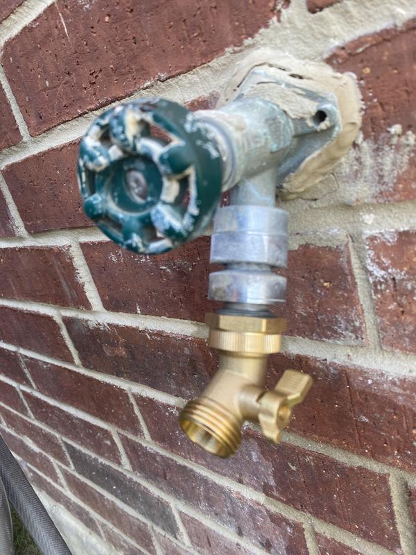 Morvat 1-1/2-ft 3/4 -in Inlet x 3/4 -in Outlet Brass Water inlet hose ...