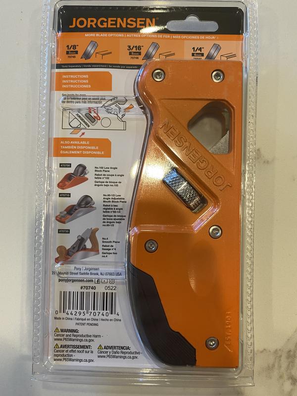 Shop Jorgensen Corner Easing Plane and Assorted 3-Pack Replacement ...