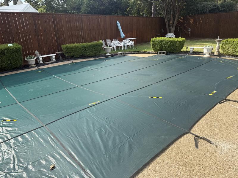 SVOPES 42-ft x 22-ft Pool Safety Cover Fits Polypropylene Leaf safety ...