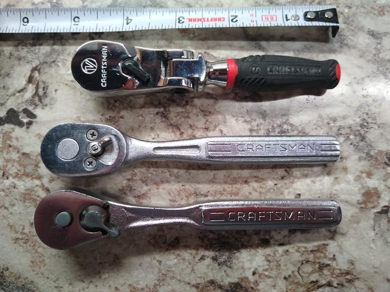 CRAFTSMAN V-Series 96-Tooth 3/8-in Drive Comfort Grip Handle Flexible ...
