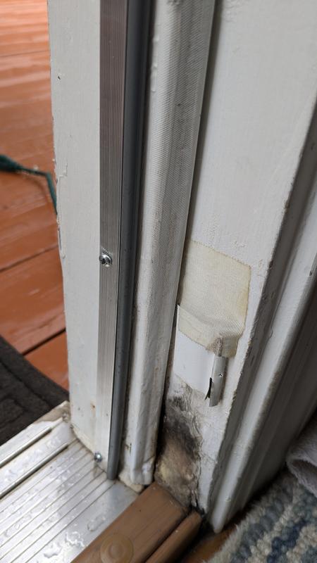 JELD-WEN 60-in x 80-in Tempered Timber Gray Fiberglass Left-Hand ...