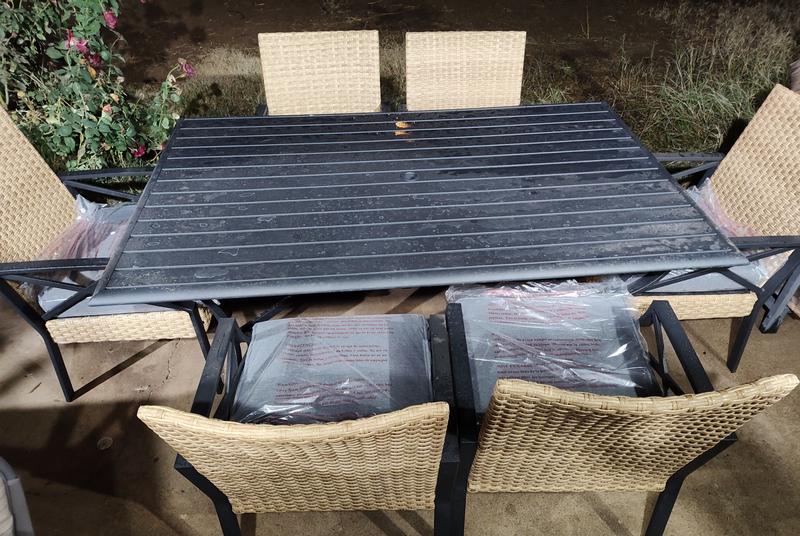 Style Selections Kenwood Set of 2 Wicker Black Steel Frame Stationary ...