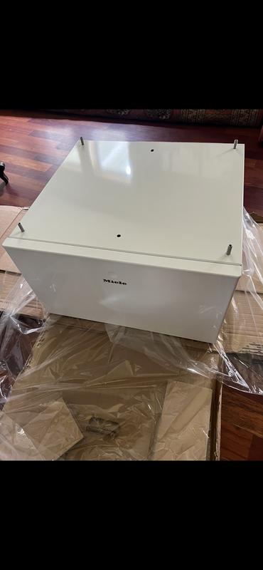 Miele Universal Laundry Pedestal (Lotus White) with Storage Drawer WTS ...