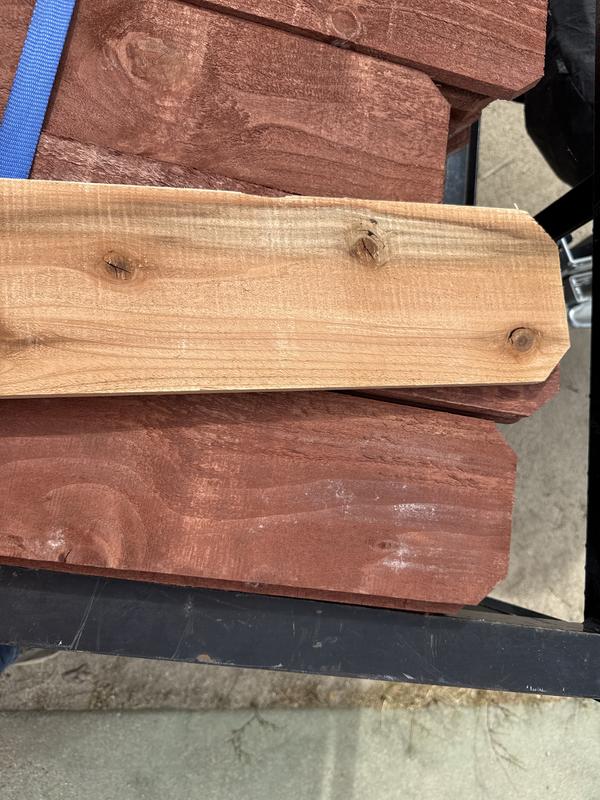 1-in x 6-in x 6-ft Cedar-Tone Whitewood Dog Ear Fence Picket in the ...