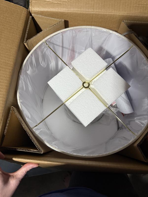 Safavieh Table Lamps 28.25-in Cream LED Rotary socket Table Lamp with ...