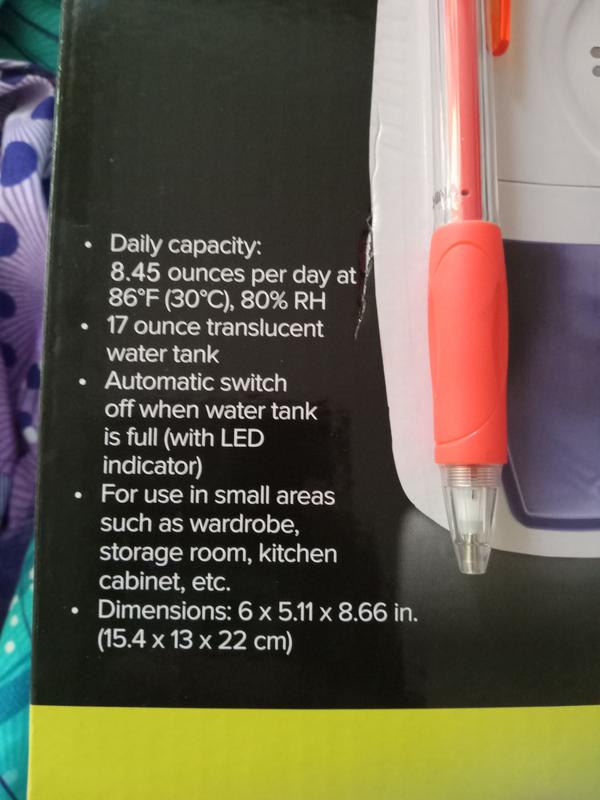 0.53 pt. Dehumidifier (For Rooms 1001 - 1500 sq. ft) in White in the ...