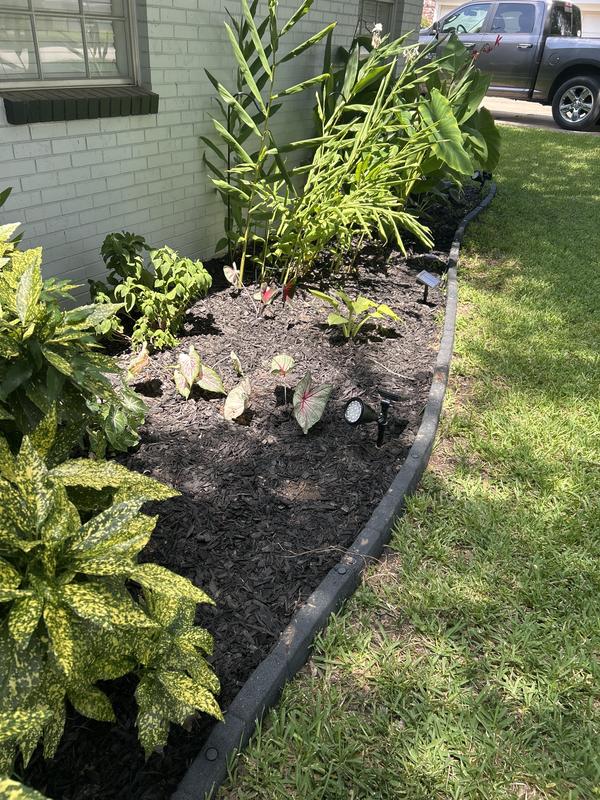 Rubberific 4-ft x 3-in SmartLoc Cobblestone Gray Rubber Landscape ...