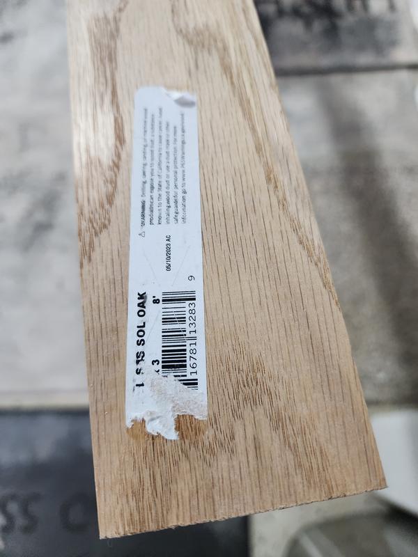 RELIABILT 1-in x 3-in x 4-ft Unfinished FAS Better S4S Red oak Common ...