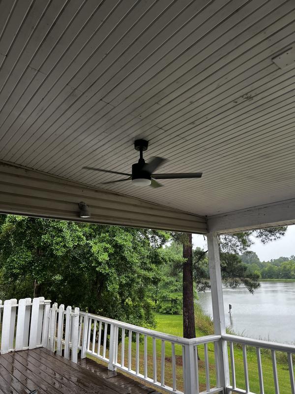 Harbor Breeze Reidsport 52-in Brushed Nickel with Matte Blades Covered ...
