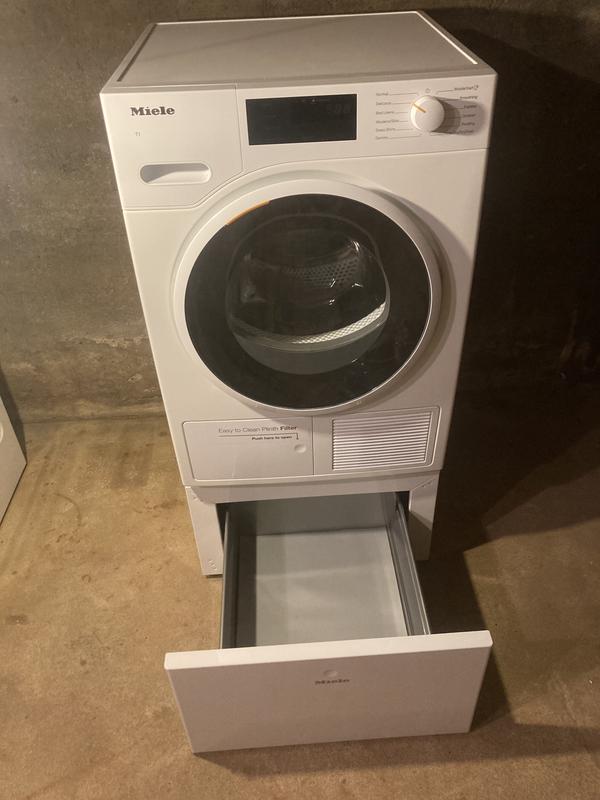Miele Universal Laundry Pedestal (Lotus White) with Storage Drawer WTS ...