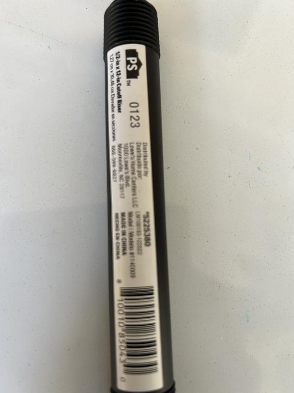 Project Source 1/2-in MNPT x 1/2-in MNPT Cut-off Riser 1140009 at Lowes.com