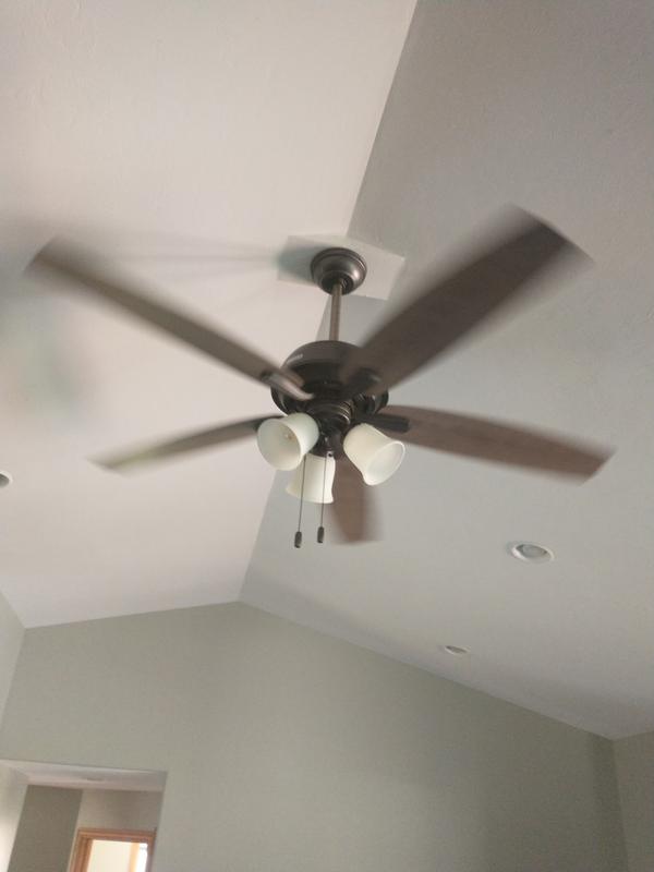 Hunter Dondra 60-in Matte White with Light Oak Blades LED Indoor ...