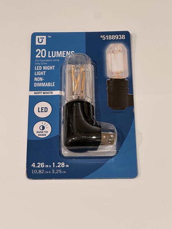 Utilitech Black LED Auto On/Off Night Light in the Night Lights ...