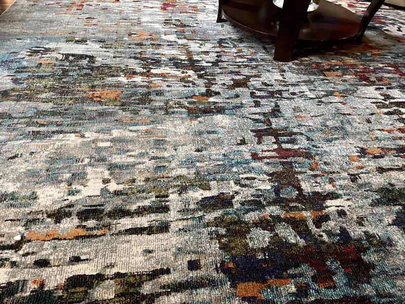 Safavieh Madison Beaupre 12 X 15 Gray/Blue Indoor Abstract Area Rug at ...