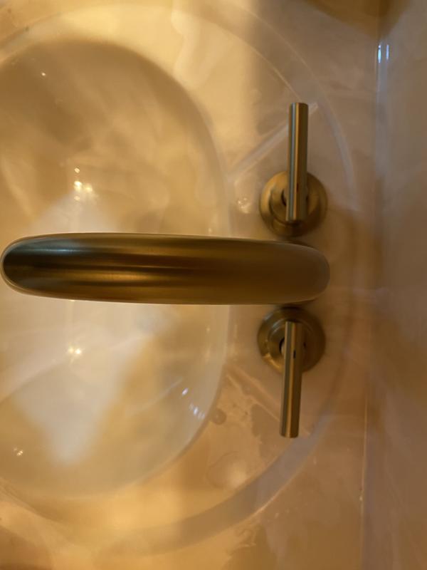 WELLFOR Brushed Nickel Widespread 2-Handle Swivel Bathroom Sink Faucet ...