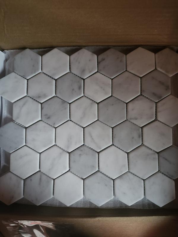 SUNWINGS Concret Green 10-in x 12-in Matte Recycled Glass Hexagon ...