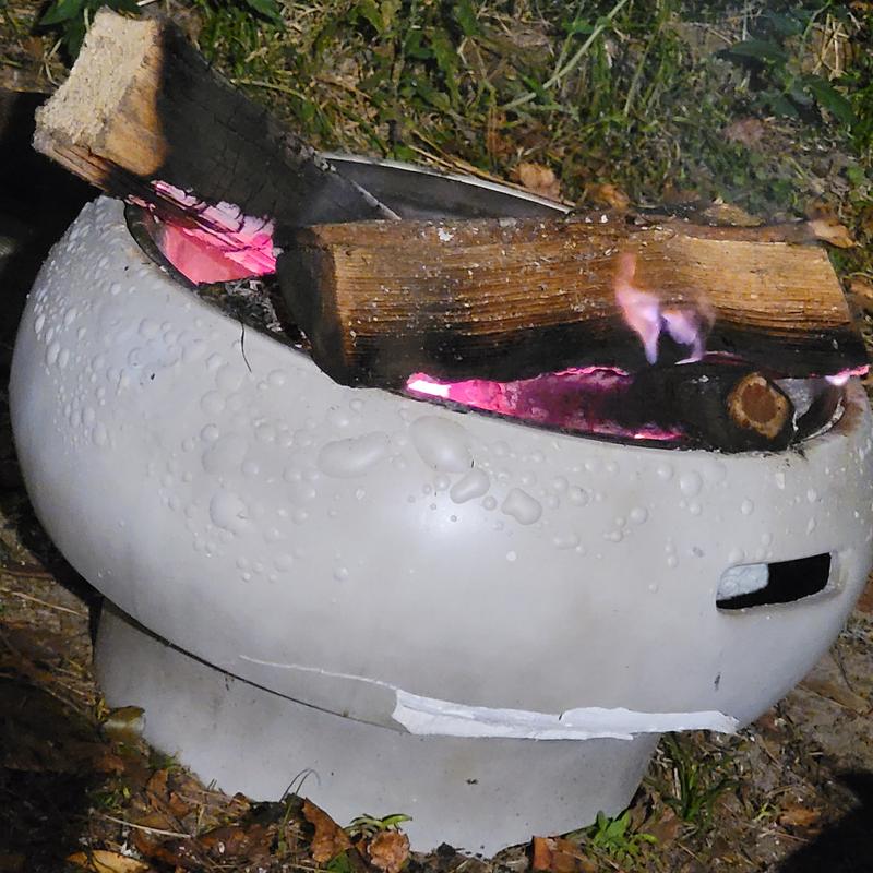 Teamson Home 20.87-in W Light Grey Magnesium Oxide Wood-Burning Fire ...