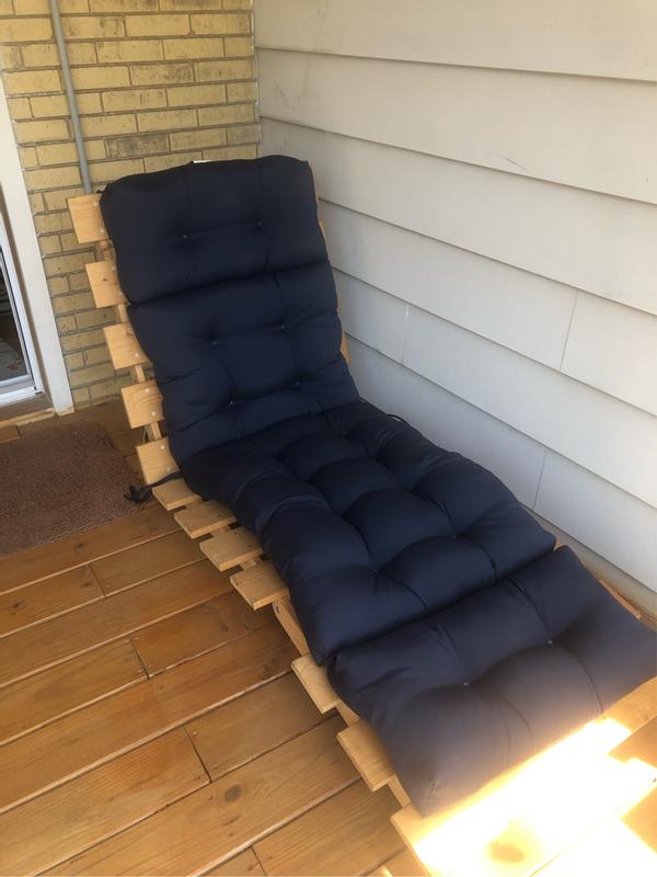 Greendale Home Fashions 44-in x 22-in Sunbeam Patio Chaise Lounge Chair ...