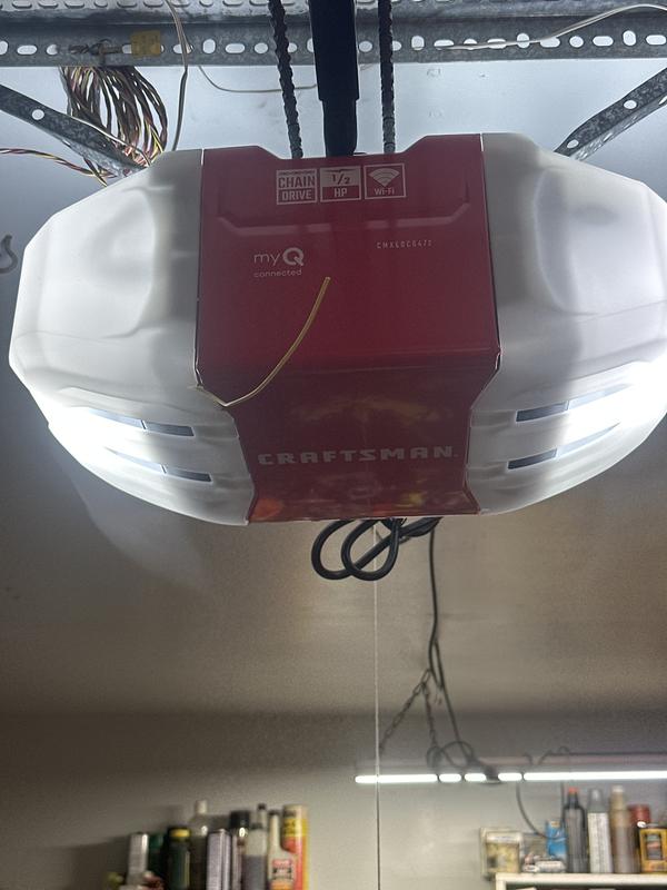 Shop CRAFTSMAN CMXEOCG472 1/2-HP myQ Smart Chain Drive Garage Door ...