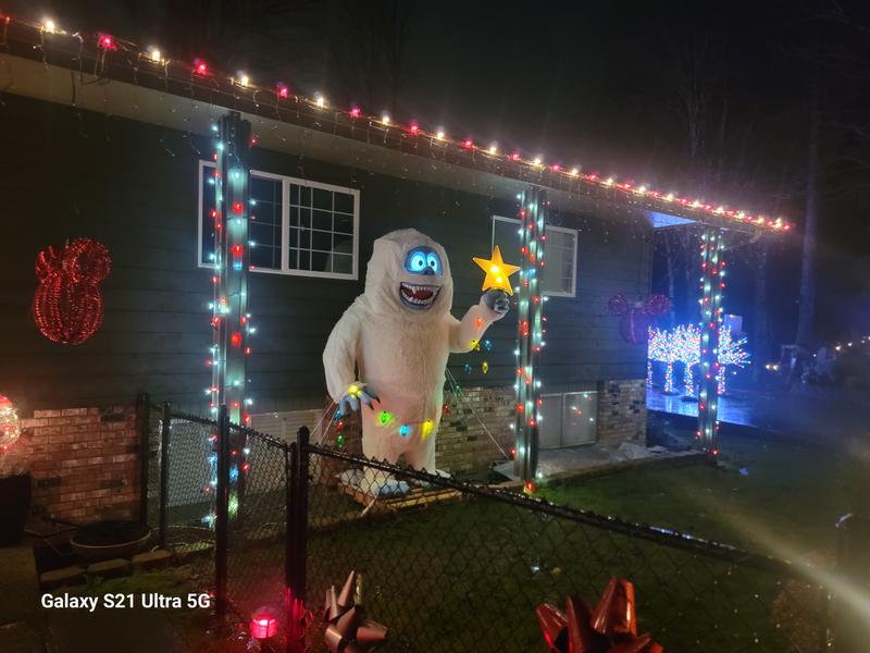 Rudolph the Red-Nosed Reindeer 9.75-ft Laughing LED Bumble Animatronic ...