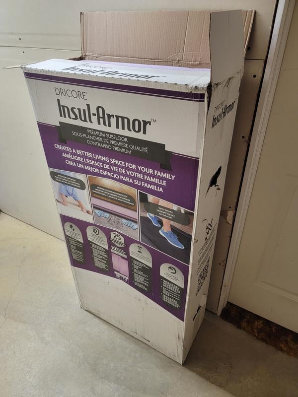 DRIcore Insul-Armor 76 23.25-ft W x 47.25-ft L x 1 -in T Premium Foam ...