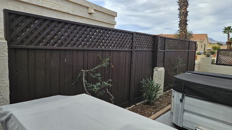 6.0-ft x 8.0-ft Redwood Lattice-top Privacy Fence Panel in the Wood ...