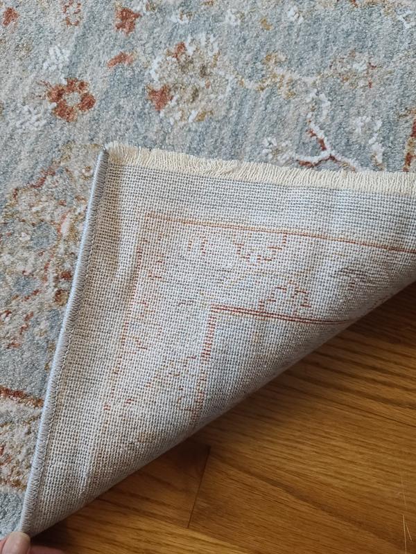 allen + roth Miriam 9 X 12 (ft) Light Blue Indoor Floral/Botanical Area ...