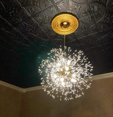 Dimensions 4-ft x 2-ft Brass Polystyrene Surface-mount Ceiling Tile ( 8 ...