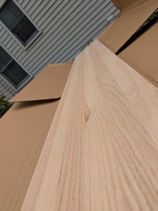 Crown Heritage 60-in L x 11.5-in W x 1.0313-in T Unfinished Red oak ...