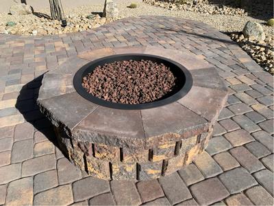 Bond Black Steel Fire Ring 67186L at Lowes.com