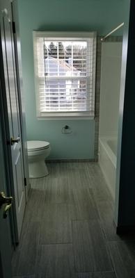 Style Selections Ridgemont Silver 12-in x 24-in Glazed Porcelain Stone ...