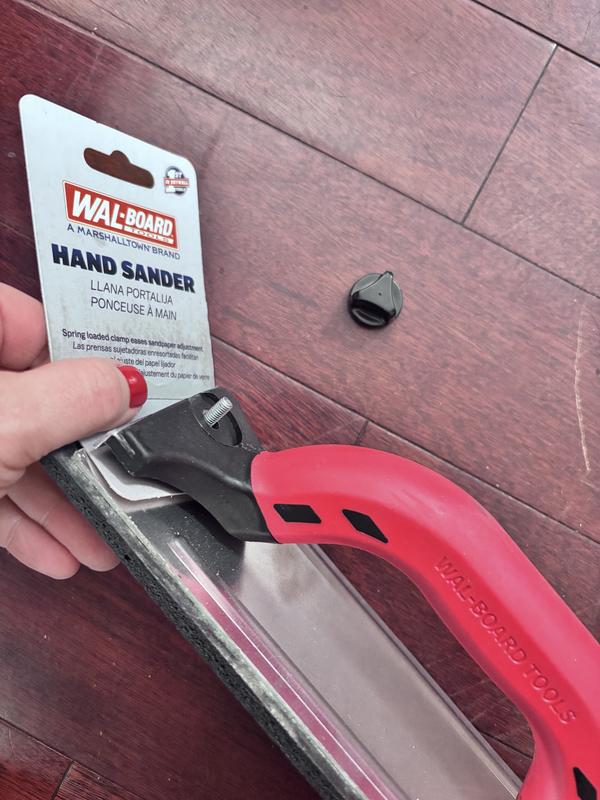WAL-BOARD TOOLS Soft Grip Hand sander 3.25-in x 9.5-in in the Hand ...