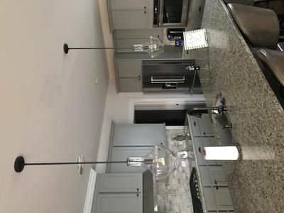 Kichler Everly Natural Brass Modern/Contemporary Seeded Glass Teardrop ...