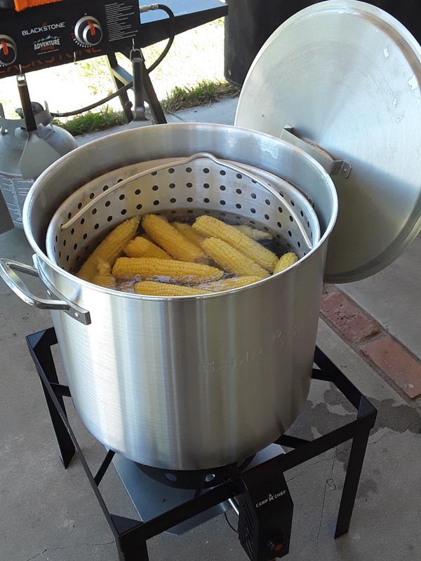 Camp Chef 80-qt Boil Pot with 1 -Burner Propane Electronic Stainless ...