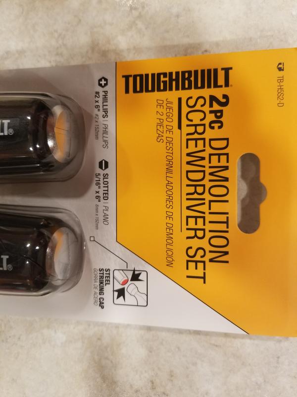 TOUGHBUILT Demolition 2-Piece Screwdriver Set TB-H5S2-D at Lowes.com