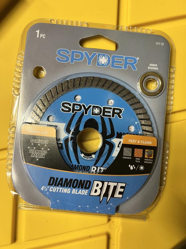 Spyder Diamond Bite 4-1/2-in Wet/Dry Turbo Rim Diamond Saw Blade 14116 ...