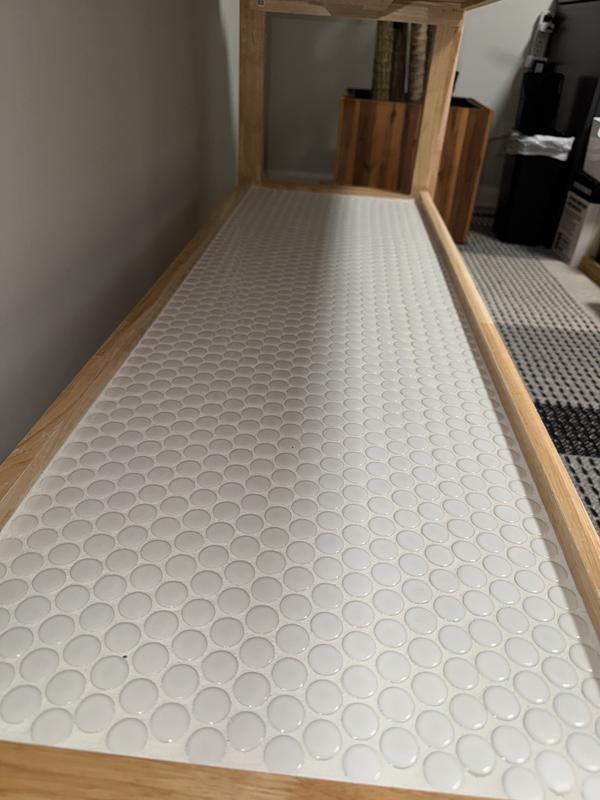 Satori Hudson Mist 12-in x 12-in Matte Porcelain Penny Round Wall Tile ...