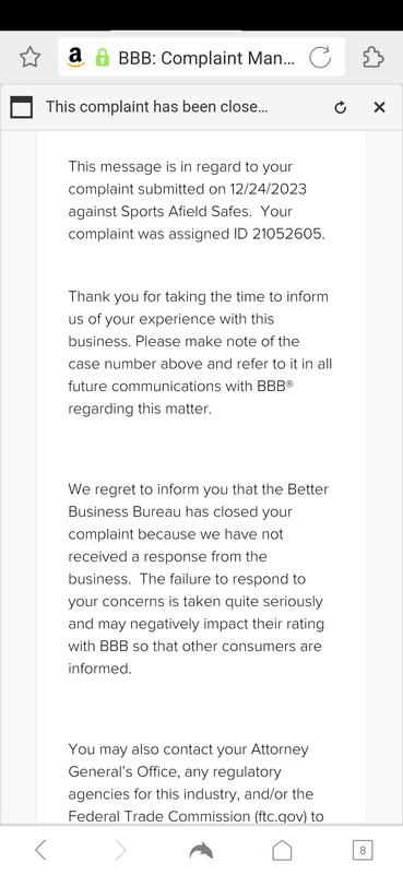 Sports Afield Preserve 40-Gun Fireproof and Waterproof Electronic ...