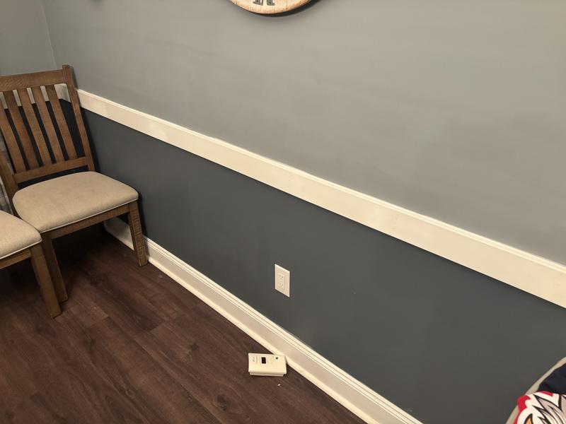 allen + roth 1-in x 4-in x 8-ft Radius Edge Painted MDF Board in the ...