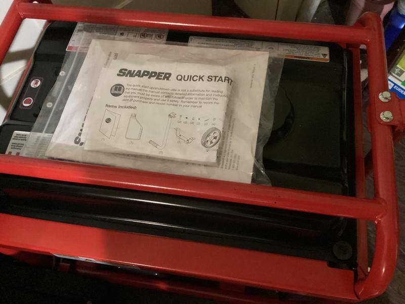 Snapper 4375 / 3500 -Watt Gasoline Single fuel Portable Generator in ...