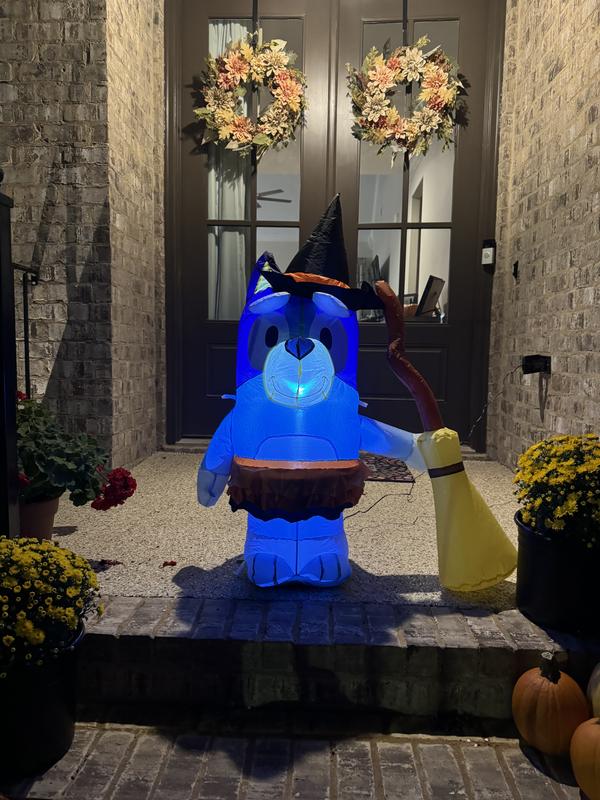 Bluey 3.5-ft LED Bluey Witch Inflatable 553437 at Lowes.com