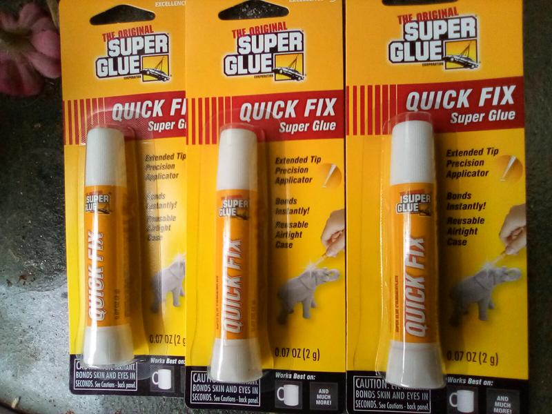 The Original Super Glue Quick Fix 3-Pack 2-gram Liquid Super Glue ...
