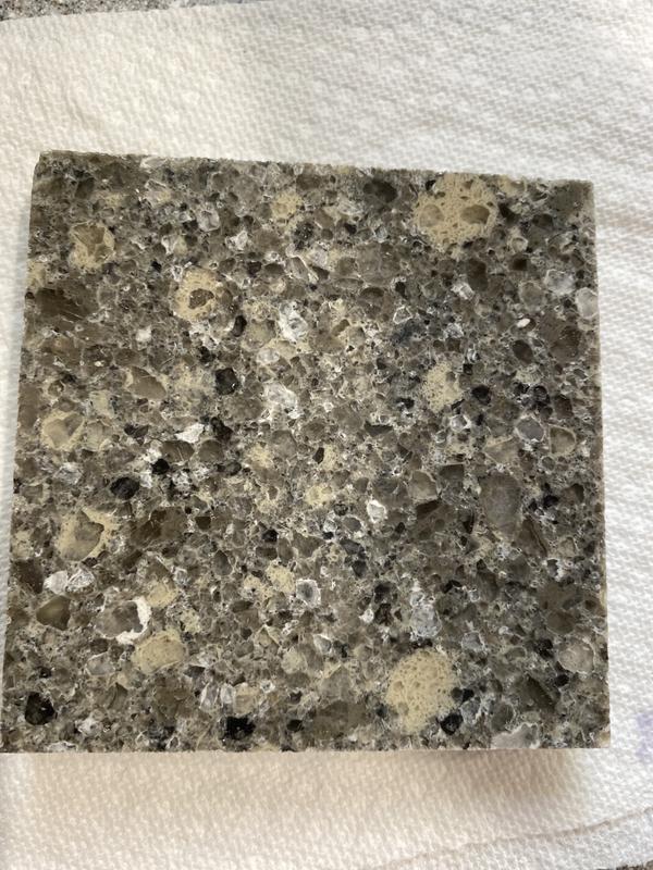 allen + roth Coho Quartz Gray Kitchen Countertop SAMPLE (4-in x 4-in ...