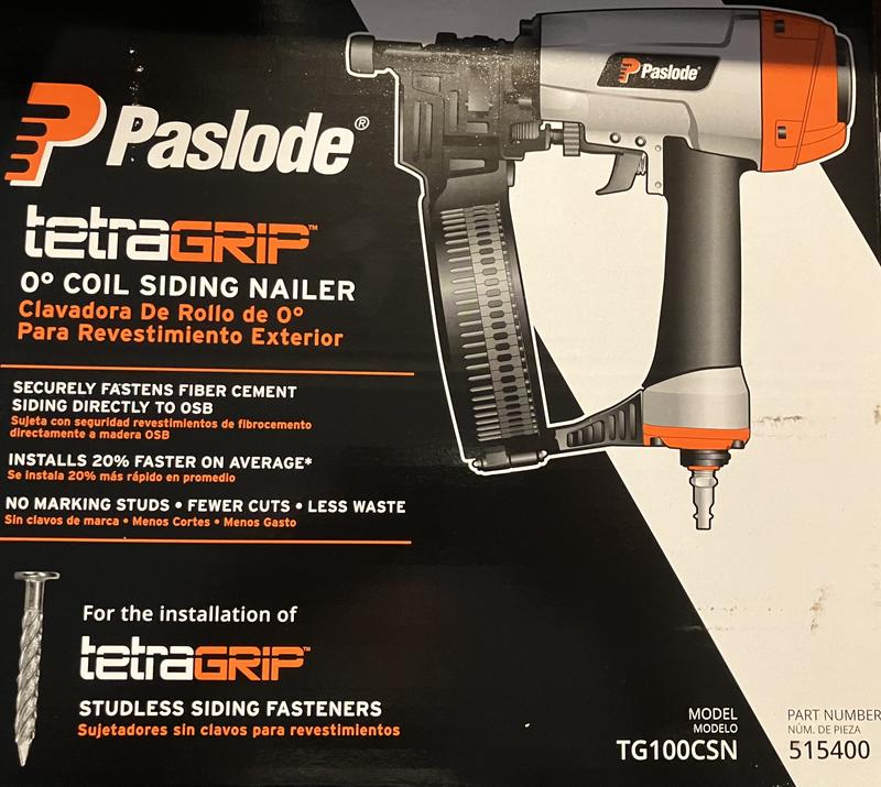 Paslode tetraGRIP 1-1/8-in Pneumatic Siding Nailer 515400 at Lowes.com