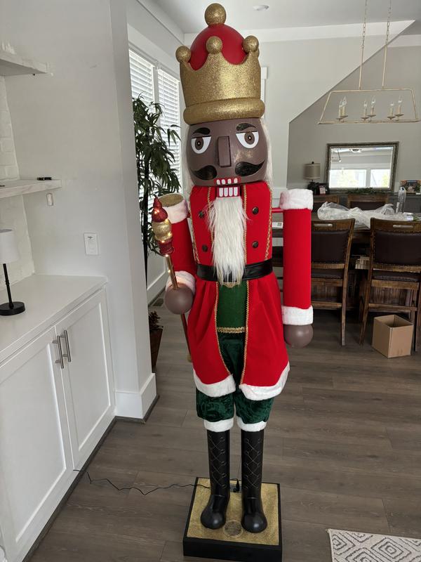 Holiday Living 7-ft Bluetooth Black Nutcracker Animatronic 93118 at ...