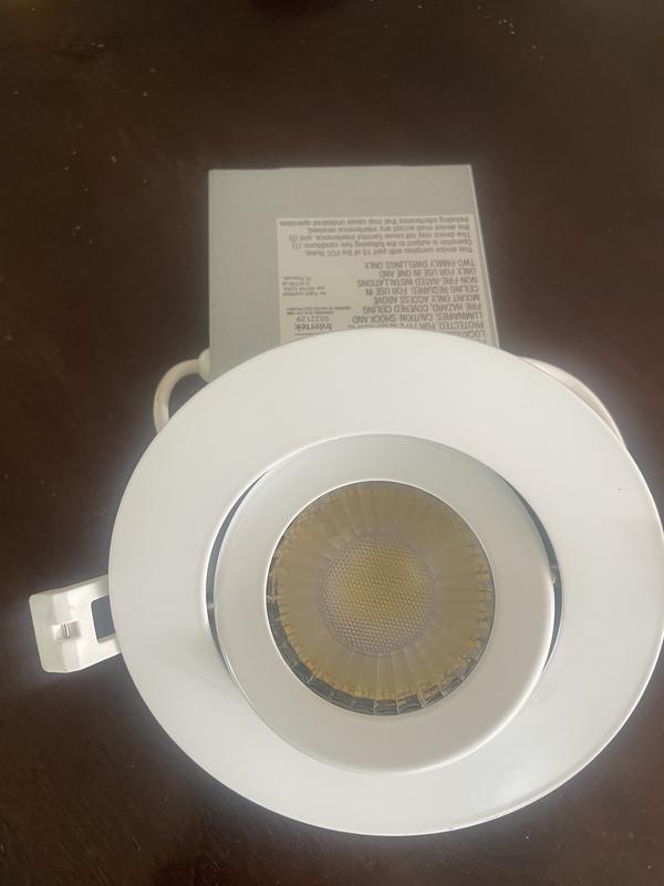 Utilitech White 3-in 500 -Lumens Switchable white Round Dimmable LED ...