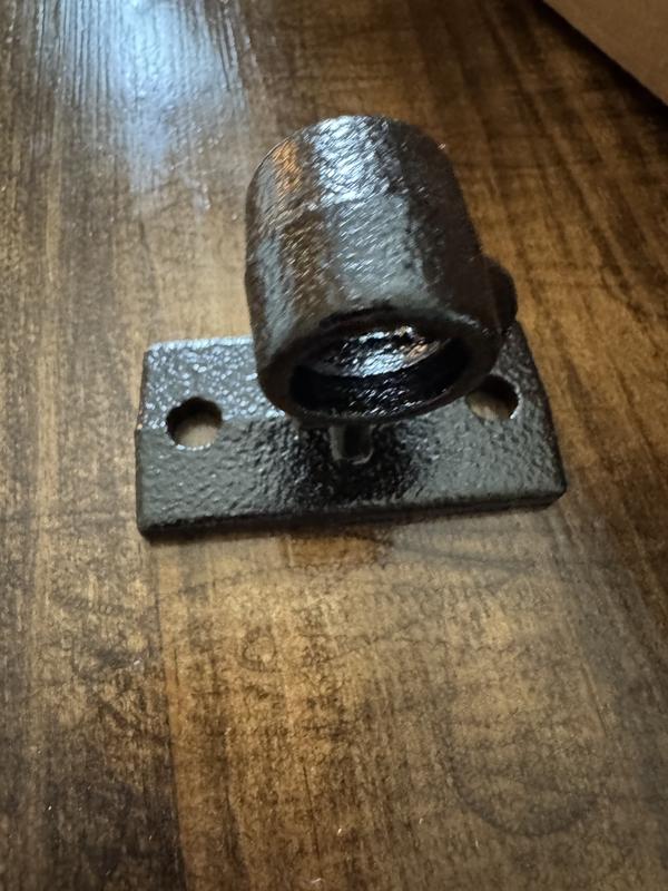 SteelTek 3/4-in Structural Black Rail Support 684-304HC at Lowes.com