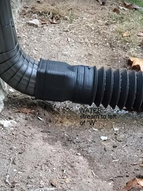 Spectra Universal Ground Spout Extension Black Polymer 24-in Black ...