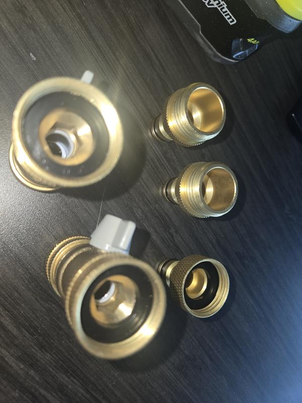 Project Source Brass Quick Connector Set SGY-GAR101 at Lowes.com